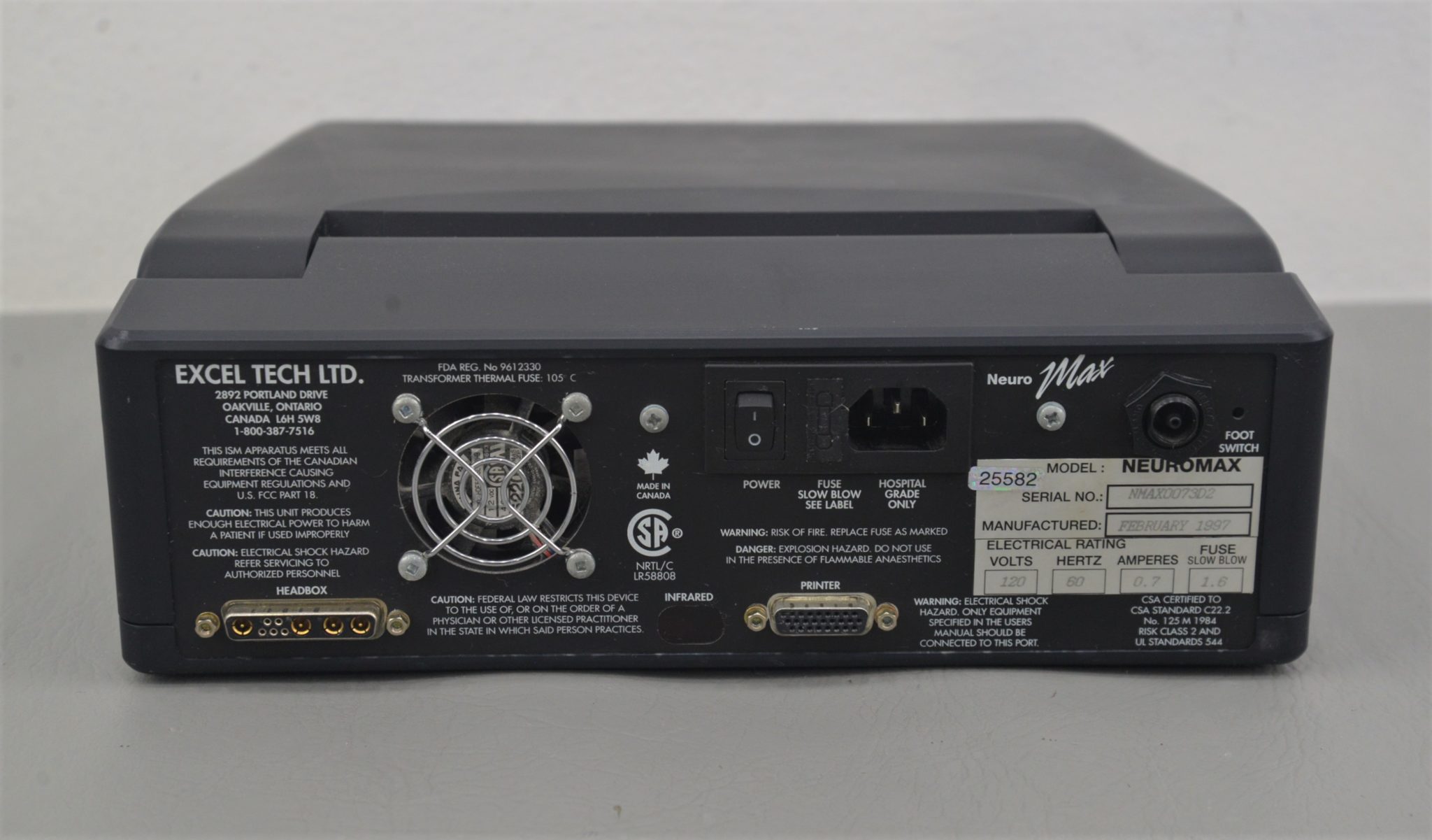 XLTEK Excel Tech NeuroMax 640 EMG/NCV Neurodiagnostic Tester Unit w ...
