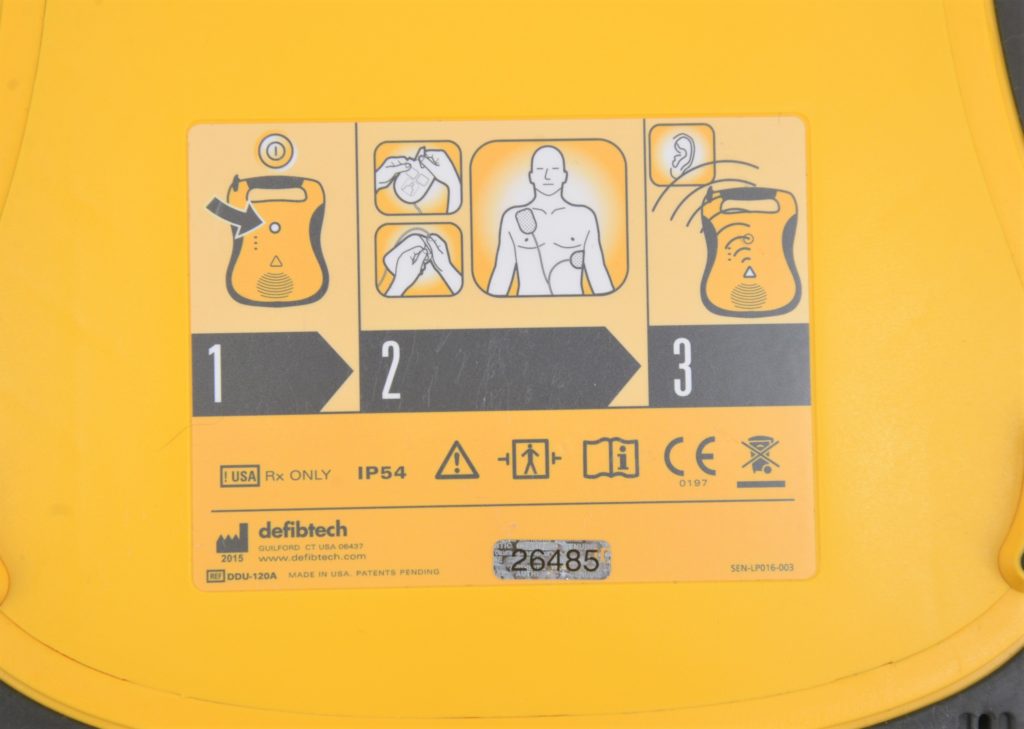 DefibTech Lifeline Auto AED Defibrillator DDU-120A w/ Adult Electrode ...