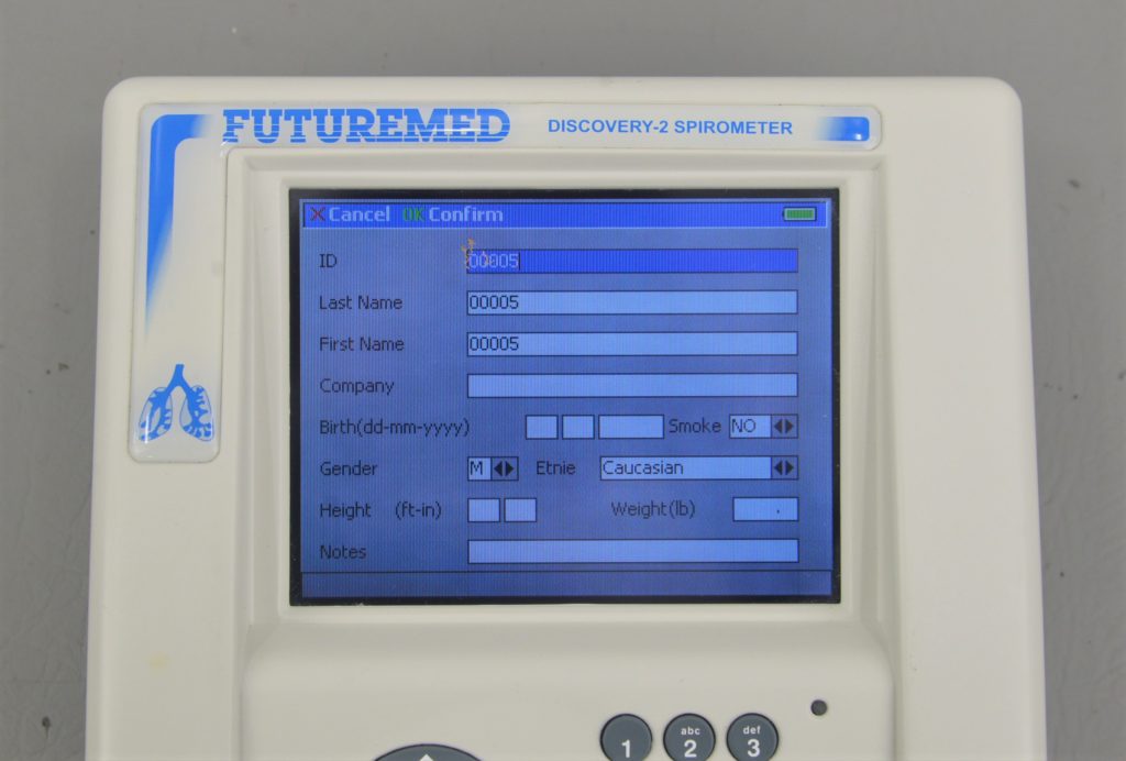 FutureMed Discovery-2 Portable Diagnostic Spirometer V1.9 System D2-35000 – Rhino Trade LLC