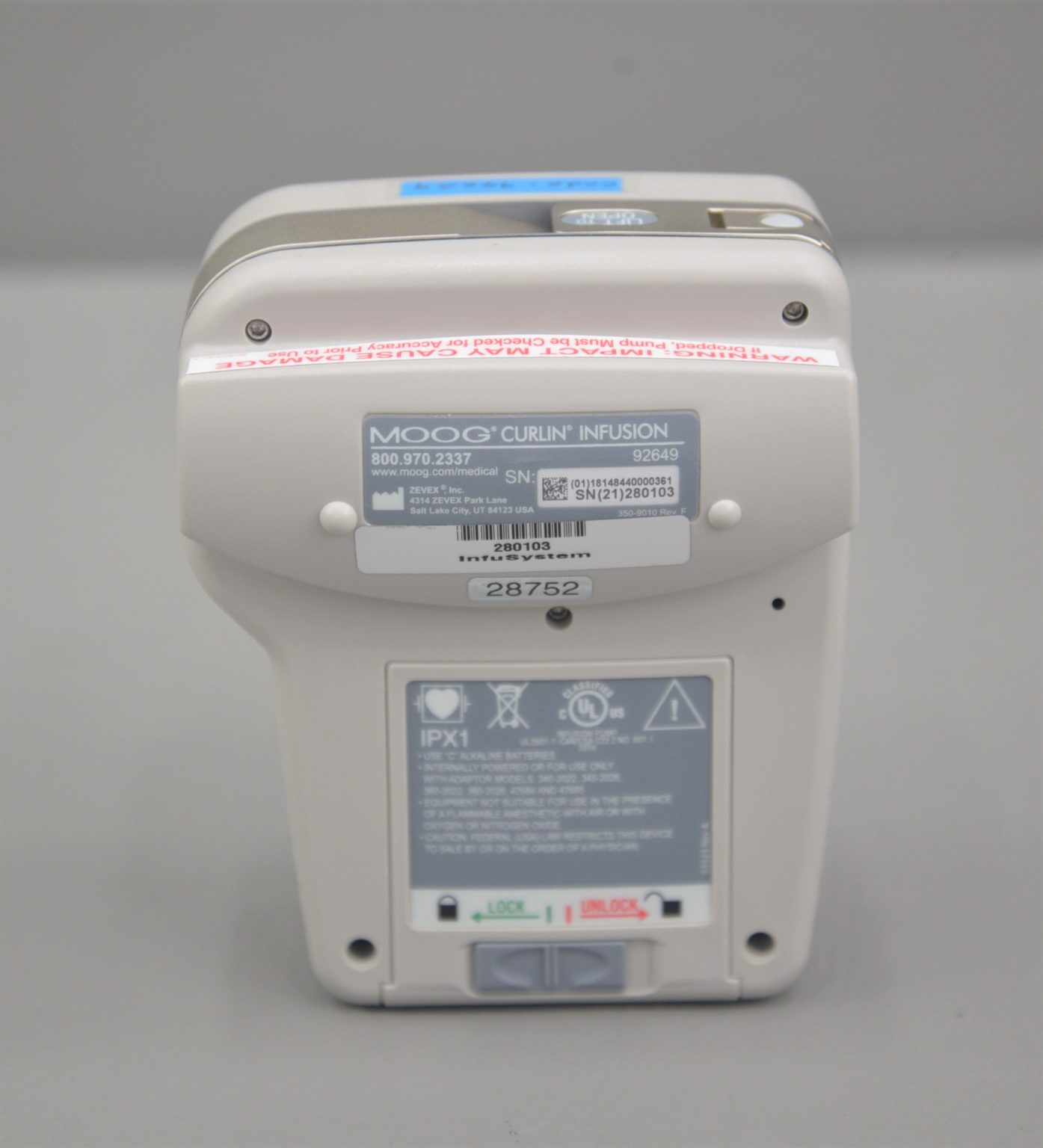 Moog Curlin Medical 92649 PainSmart IOD Epidural Infusion Pump w/ Power ...