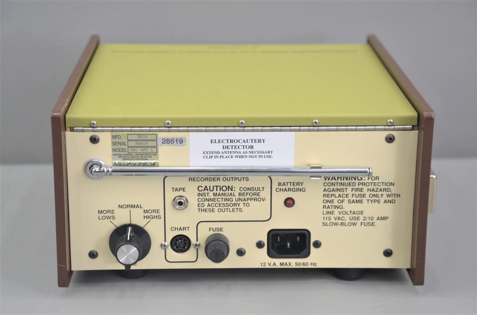 MedaSonics D8 Versatone w/ Option 01 Doppler Ultrasound Instrument ...