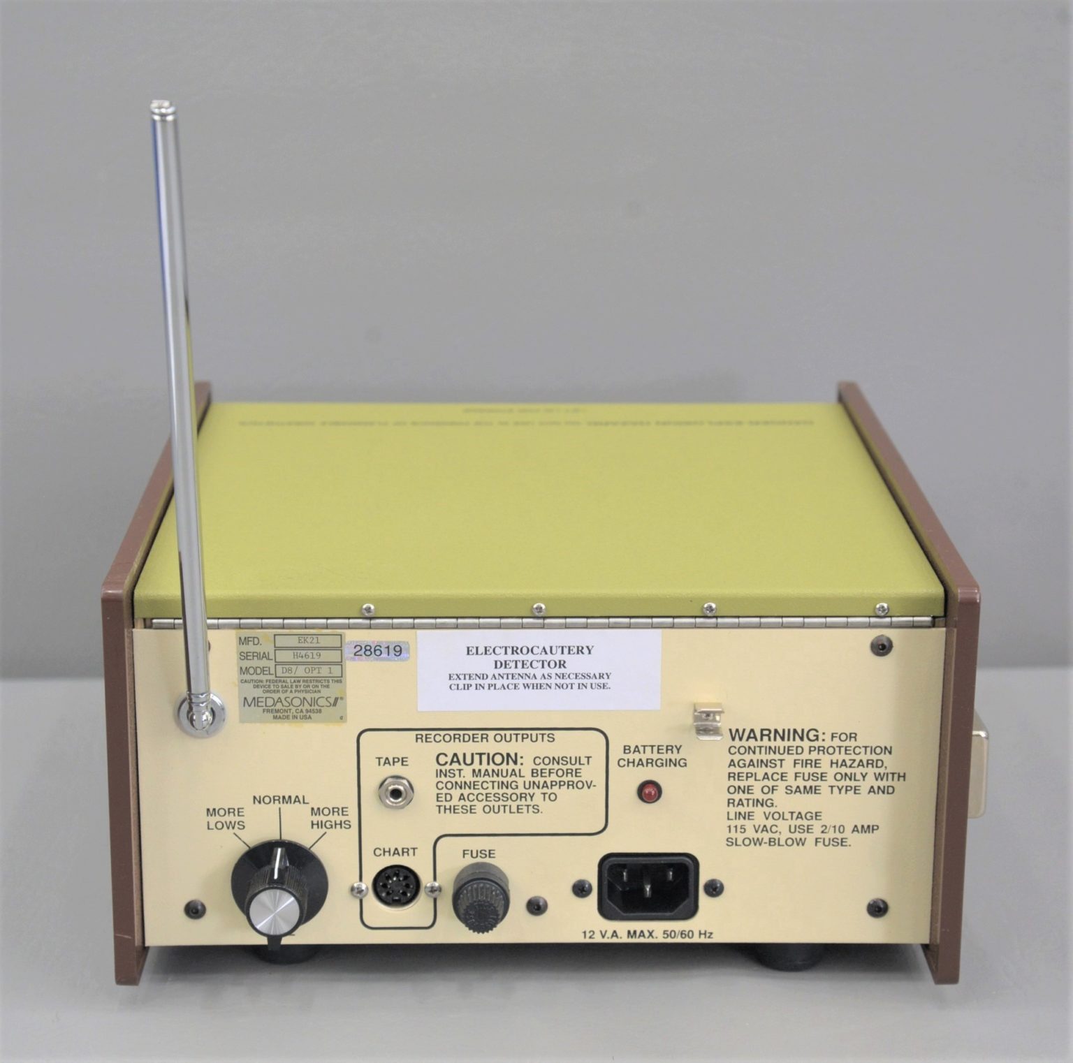 MedaSonics D8 Versatone w/ Option 01 Doppler Ultrasound Instrument ...