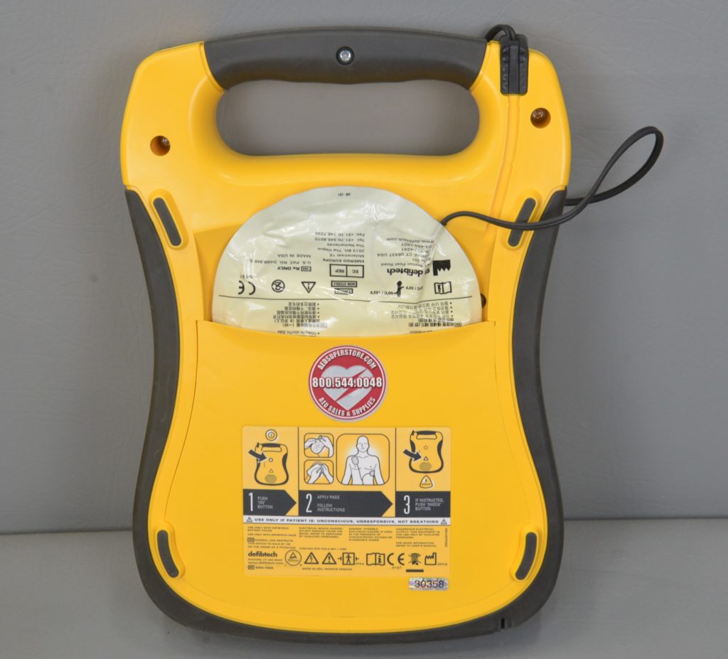 Defibtech Life Line DDU-100 Semi-Automatic Defibrillator w/ Pads & Case ...
