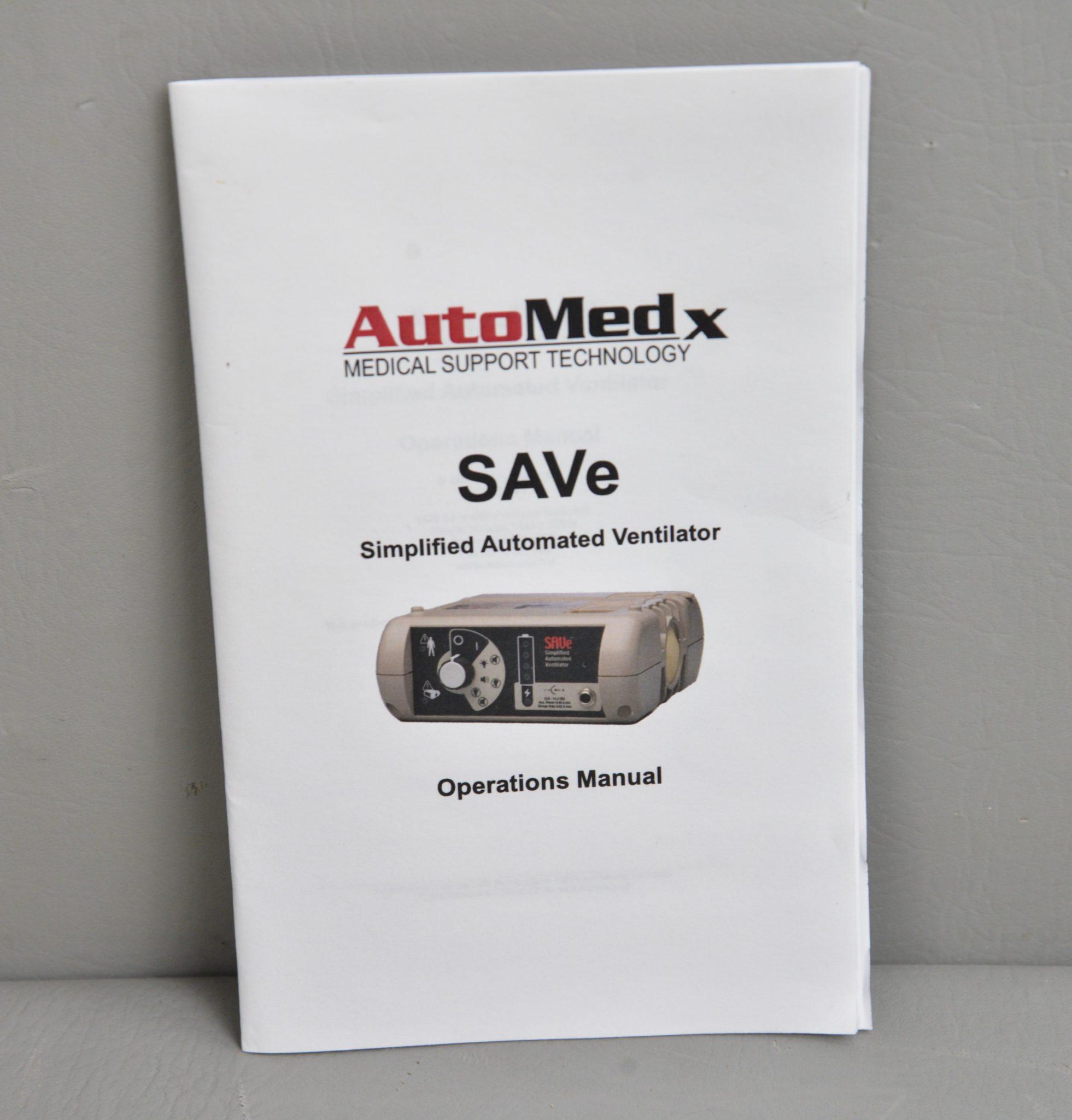 AutoMedx E10478 SAVe Simplified Automated Ventilator 600×10 w/ Case ...