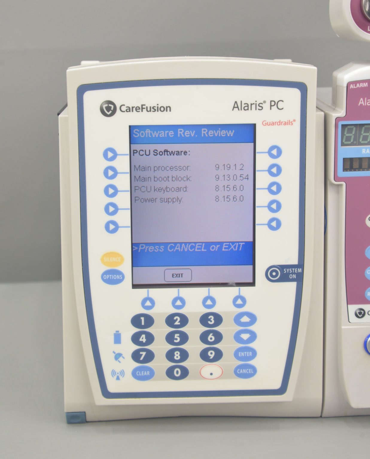 CareFusion Alaris PC Guardrails 8015 Infusion Pump Control Unit REF ...