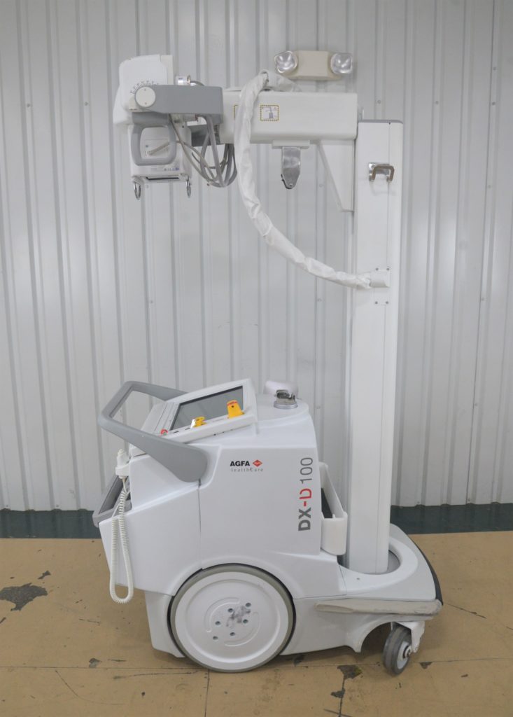 AGFA DX-D100 Type 5411/050 Portable X-Ray System w/ PAG PDR70C Grid ...