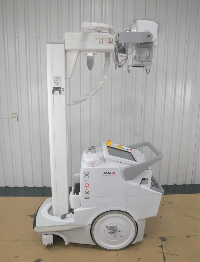 AGFA DX-D100 Type 5411/050 Portable X-Ray System w/ PAG PDR70C Grid ...