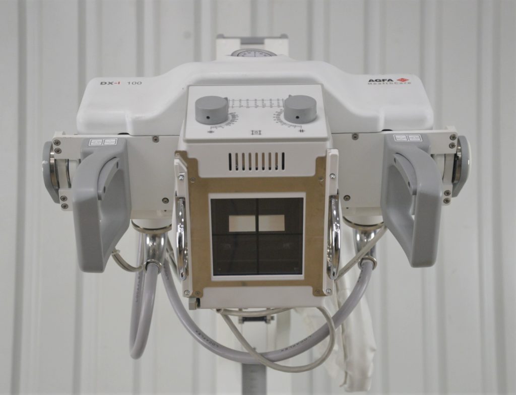 AGFA DX-D100 Type 5411/050 Portable X-Ray System w/ PAG PDR70C Grid ...