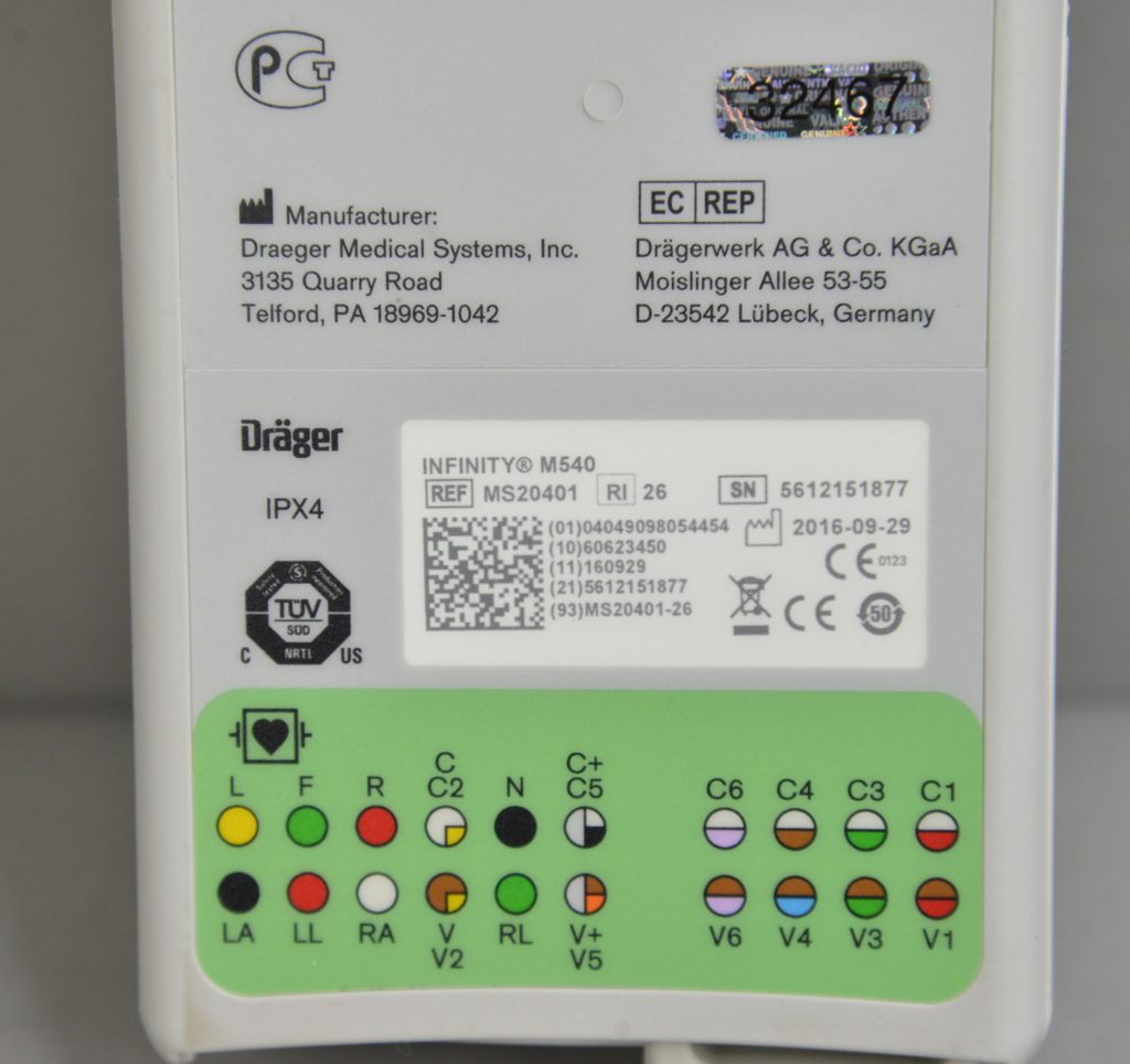 Drager Infinity M540 Patient Monitor C.O.2/ H.E.M.O/ S.p.O.2 – Rhino ...