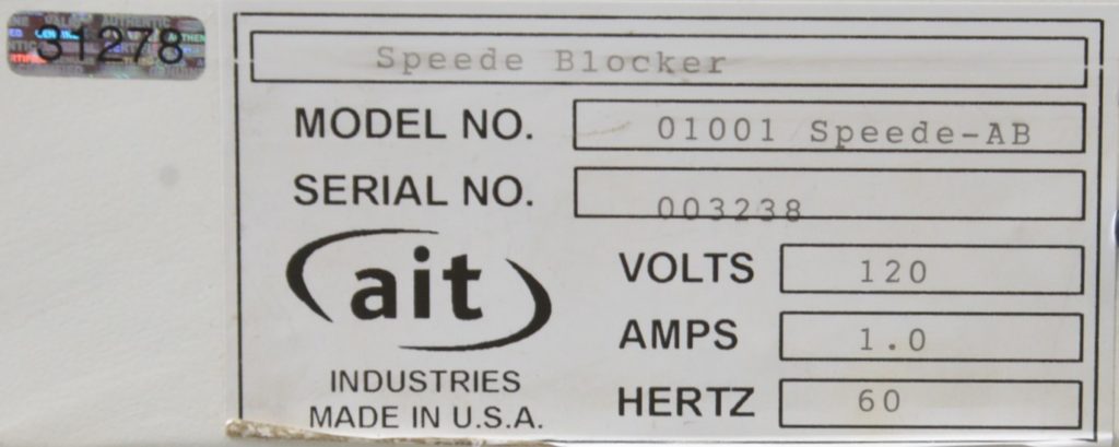 Ait Speede Blocker 01001 Speede-AB Optical Laboratory – Rhino Trade LLC