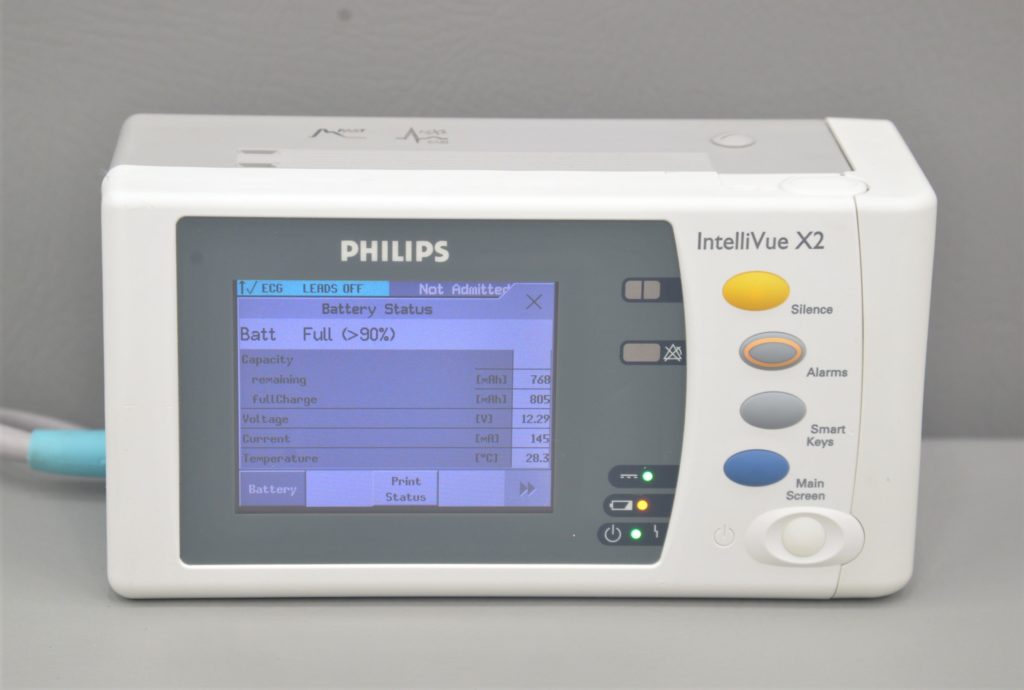 Philips IntelliVue X2 M3002A Patient Monitor 865039 E.C.G. Sp O2 Temp w ...