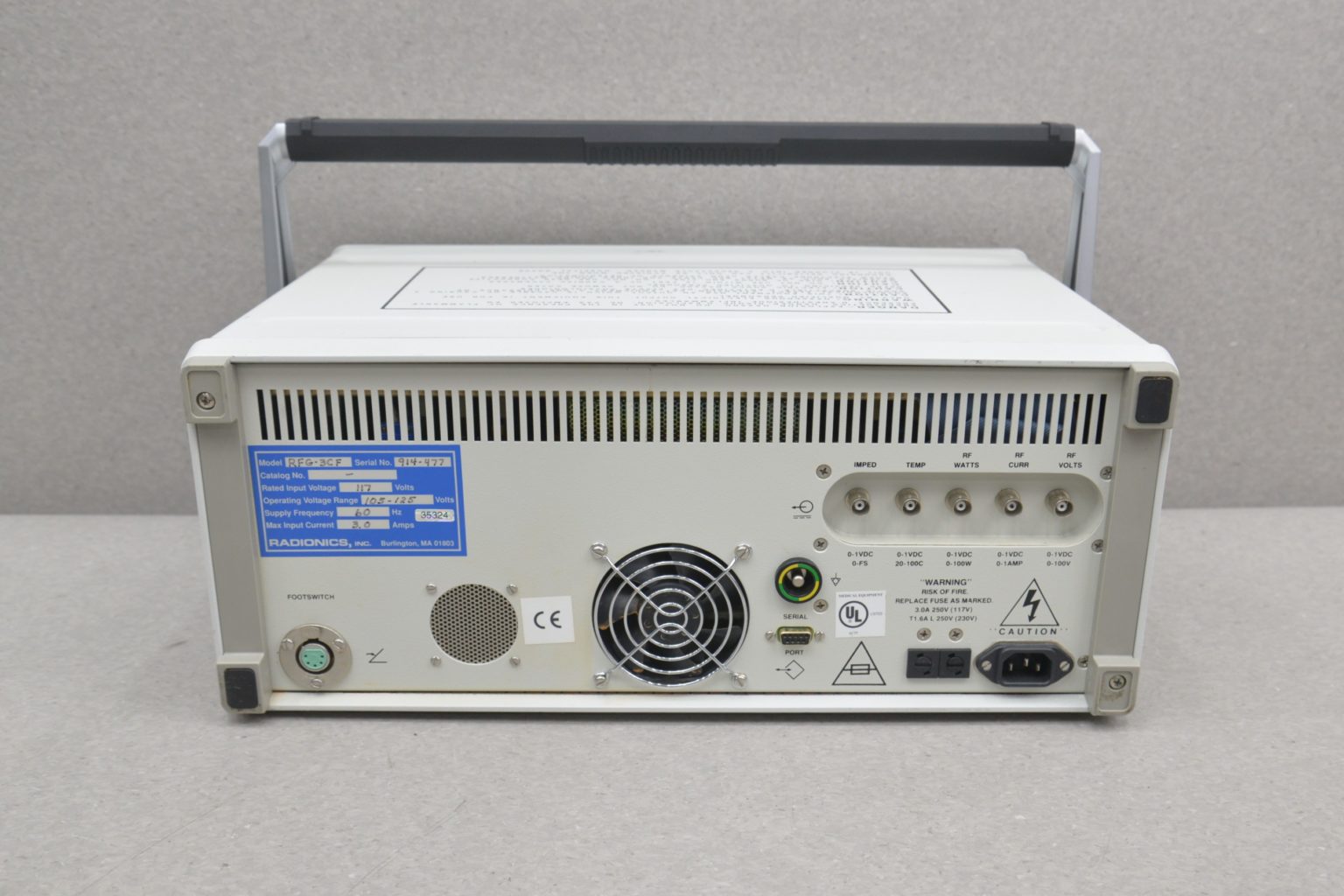 Radionics RFG-3CF Graphics RF Lesion Generator System – Rhino Trade LLC