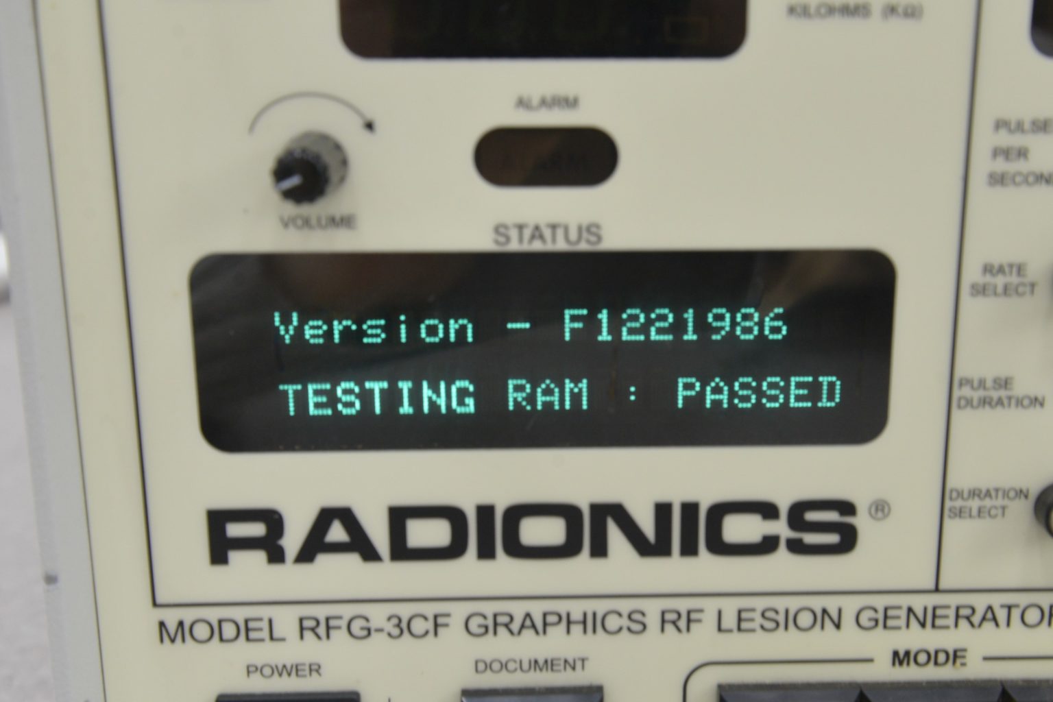 Radionics RFG-3CF Graphics RF Lesion Generator System – Rhino Trade LLC