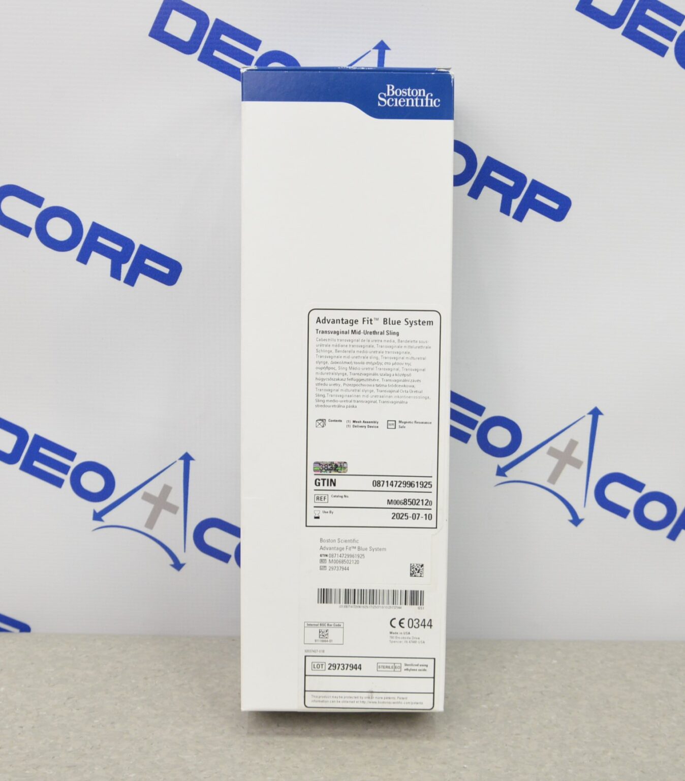 Boston Scientific Advantage Fit Blue System Transvaginal Mid-Urethral ...