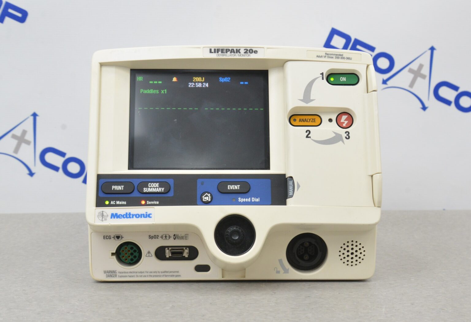 Medtronic Lifepak 20e Defibrillator Monitor 2010 W/ Paddles – Rhino ...