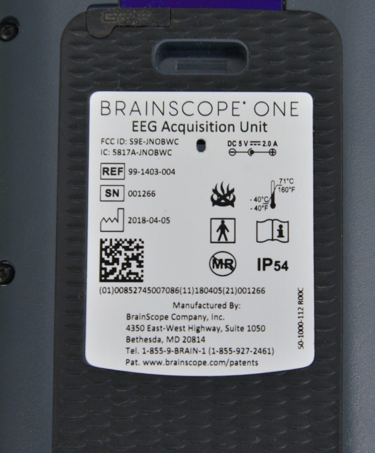 BrainScope One E.E.G Acquisition Unit REF 99-1403-004 – Rhino Trade LLC