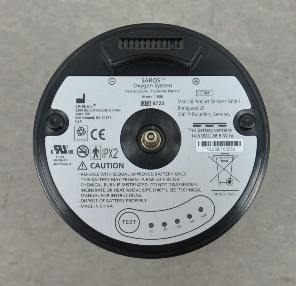 CAIRE SeQual SAROS 3000 Oxygen System Military Field Portable W ...