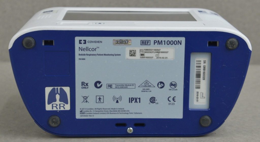 COVIDIEN Nellcor PM1000N Bedside Respiratory Patient Monitoring System ...