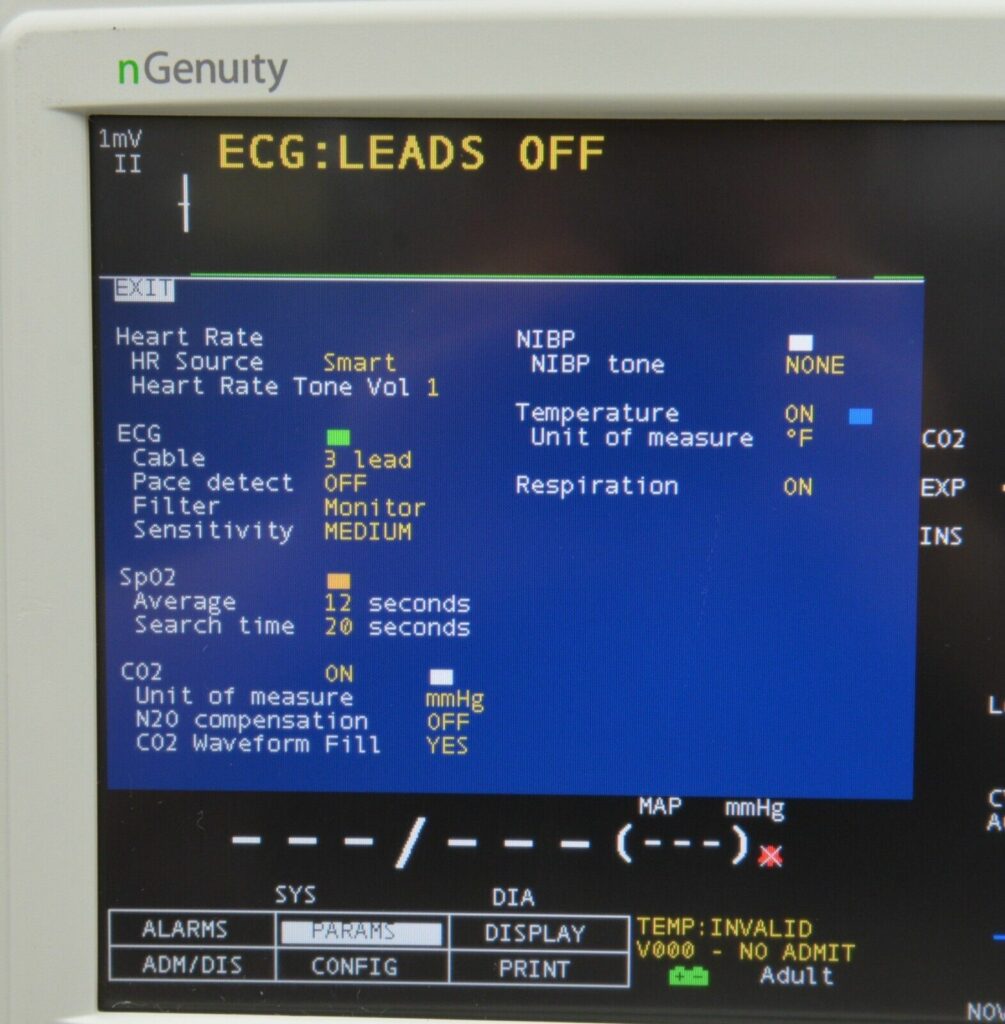 Criticare Systems nGenuity 8100EP1 Patient Monitor W/ ECG, SpO2, Temp ...