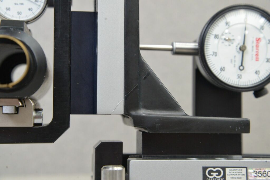 Gaertner Scientific Microscope Stage Support Base Level Dial Indicator ...