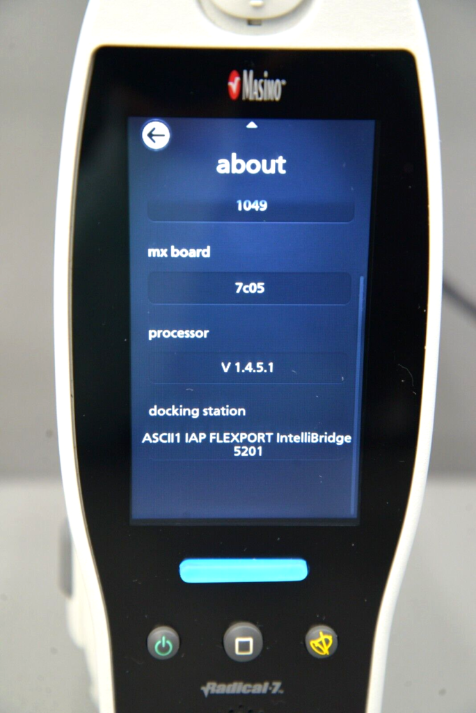 Masimo Radical-7 Touch Screen Signal & RDS-1 Charger Docking Station ...