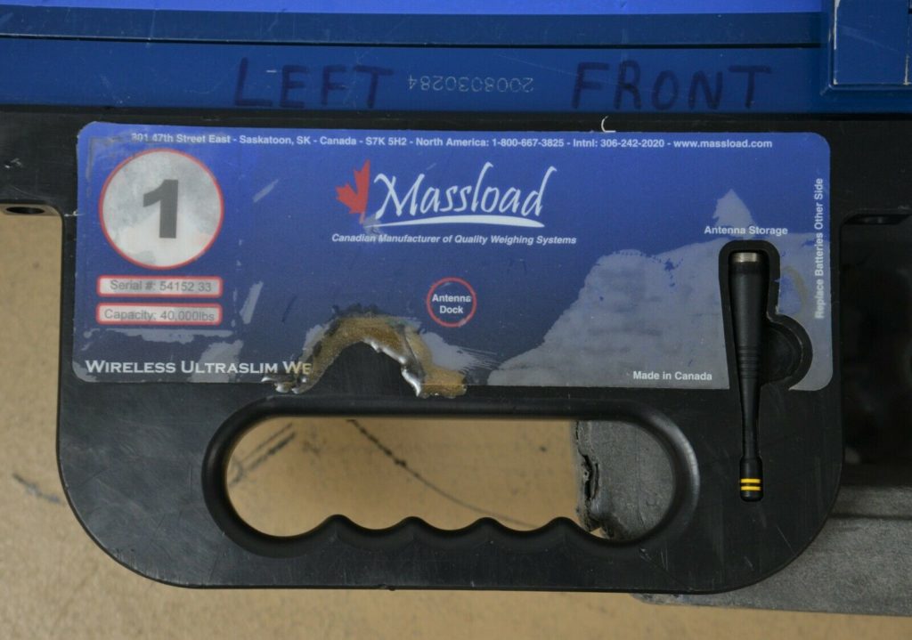 Massload Wireless Ultraslim Wheel Load Scale Pads 40,000 lb Capacity ...