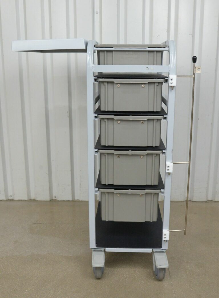 Medcare Phlebotomy MC-12K50 Medical Supply Cart 5 Drawers & Optional ...