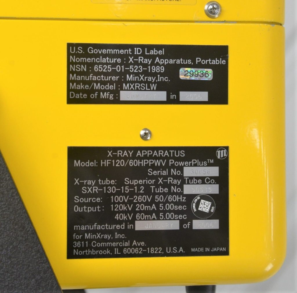 MinXray HF120/60HPPWV PowerPlus Mobile Apparatus CR Reader System iCRco ...