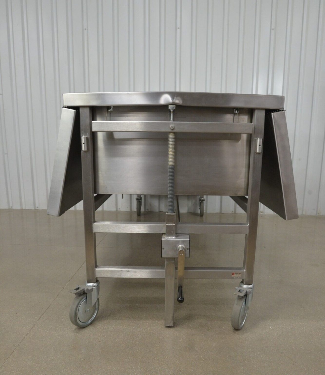 Mortech MFG Stainless Steel Mortuary Crank Elevated Immersion ...