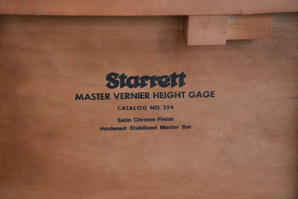 New Starrett Cat.254 Master Vernier Height Gage 0"-38" Measurement 0. ...