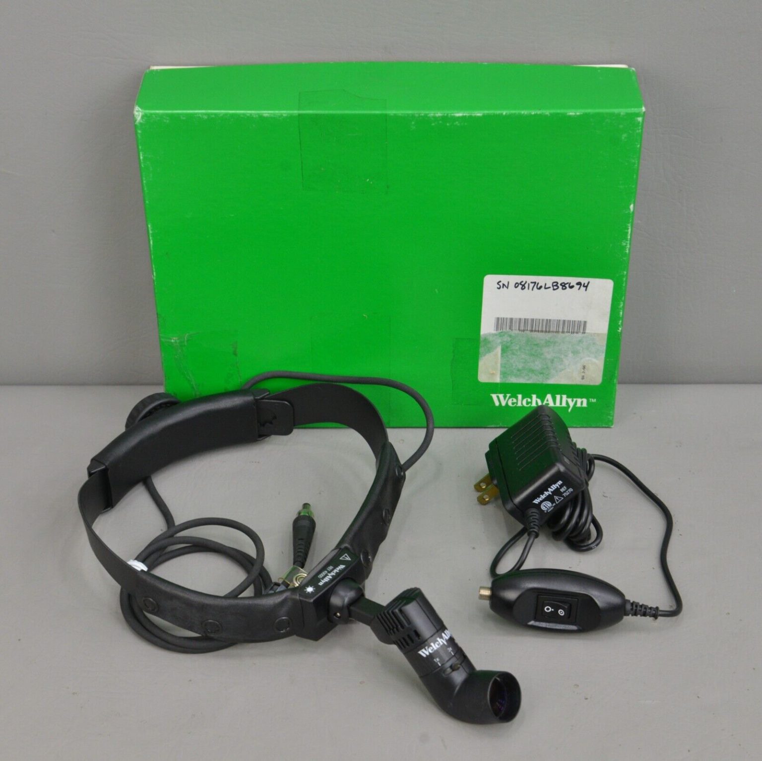 New Welch Allyn 49020 Procedure Headlight System w/ Direct Power Supply ...