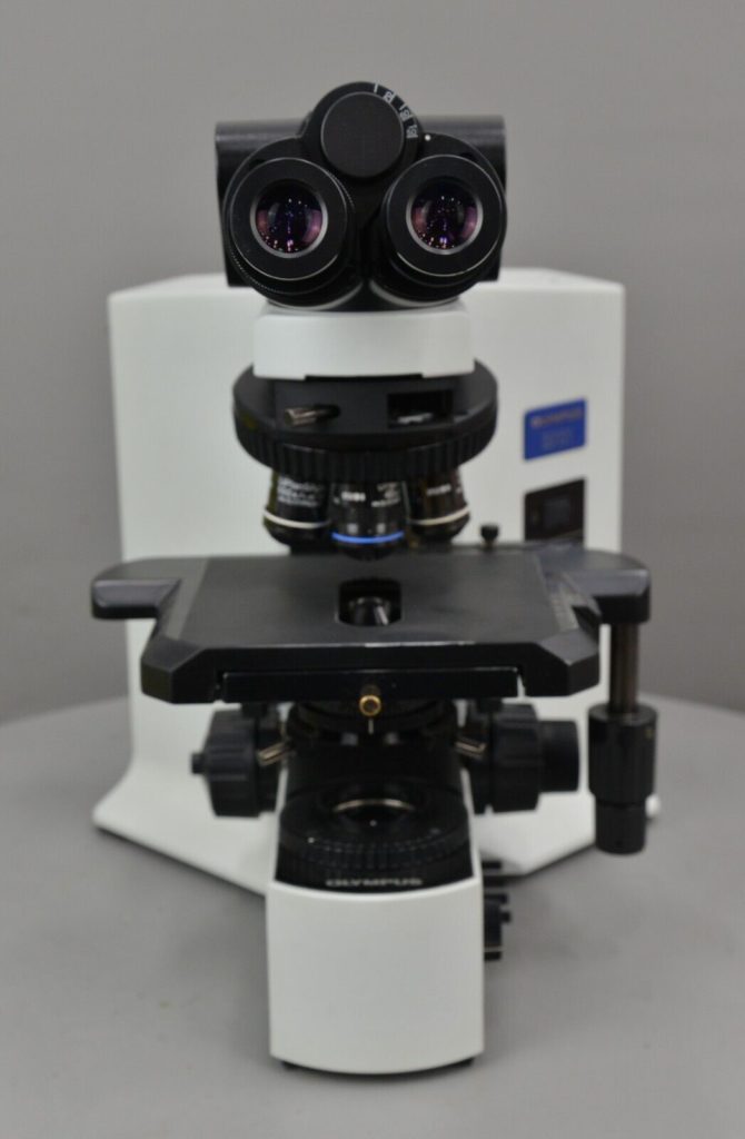 Olympus BX51 Upright Microscope BX51TF w/ 40x & (2) 100x Objectives ...