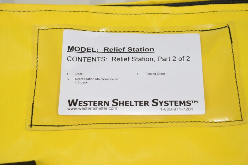 Western Shelter Systems Single Stall Portable Relief Station Toilet ...