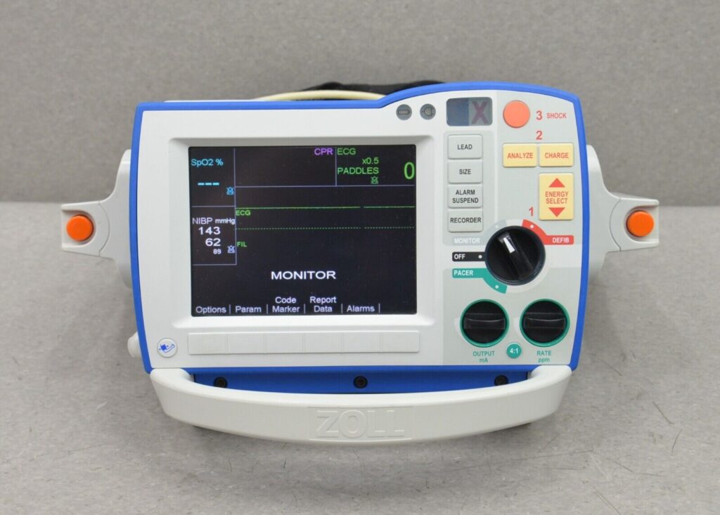 Zoll R Series ALS Defibrillator Monitor W/ CO2, Masimo SpO2, ECG, NiBP, Pacer & Data Comm II ...
