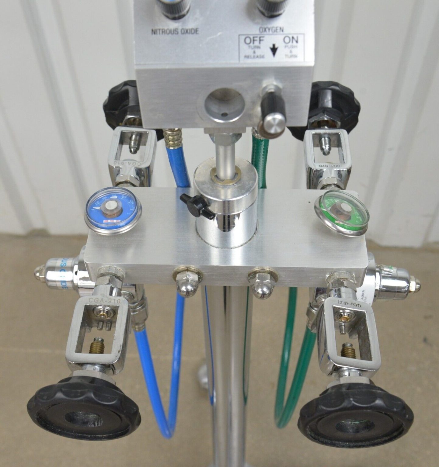 Belmed PC7 Analgesia Flowmeter Model 5000 Dental 4 yoke mobile stand ...