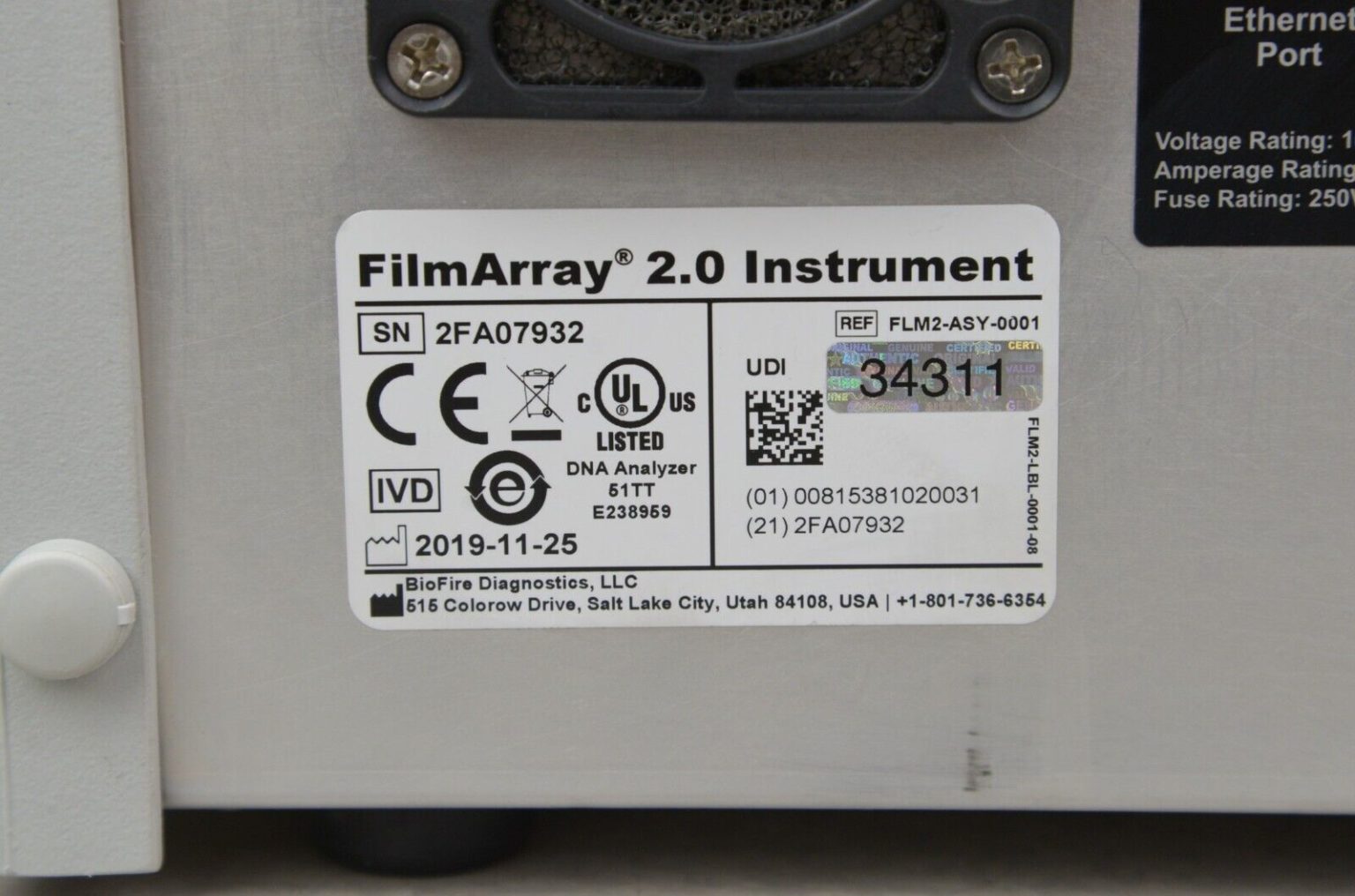 BioFire FilmArray 2.0 FLM2-ASY-0001 Multiplex PCR System – Rhino Trade LLC