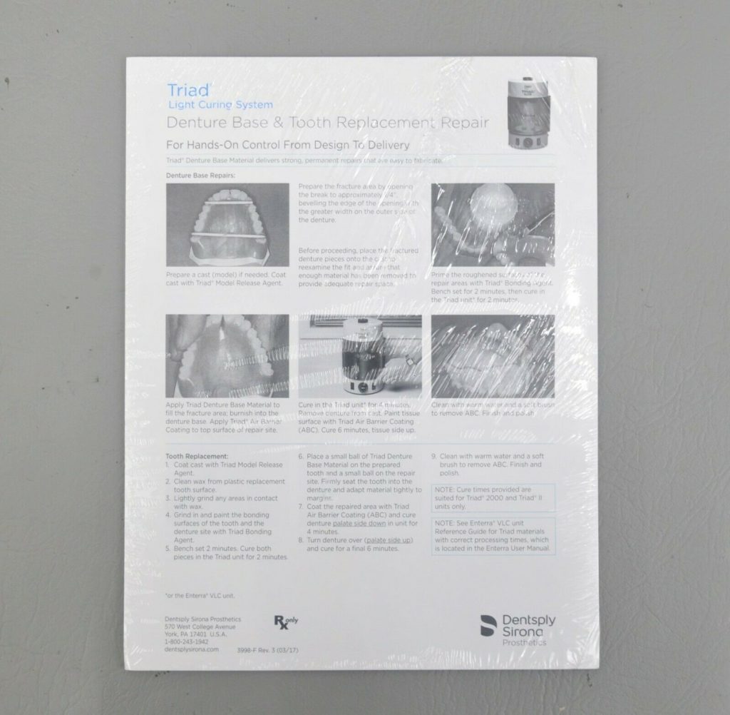 Dentsply Trubyte Triad 2000 Dental VLC Visible Light Curing Oven System ...