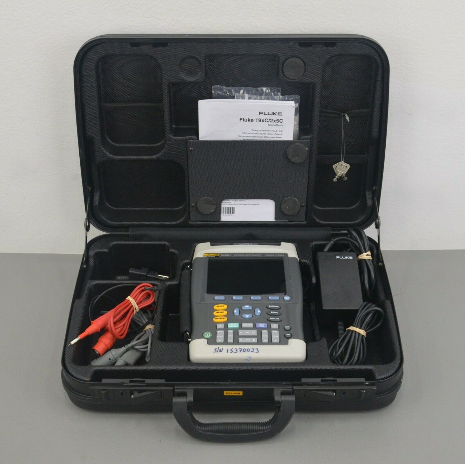 Fluke 199XRAY Medical Scopemeter Dual-Input Oscilloscope 200MHz 2.5GS/s ...