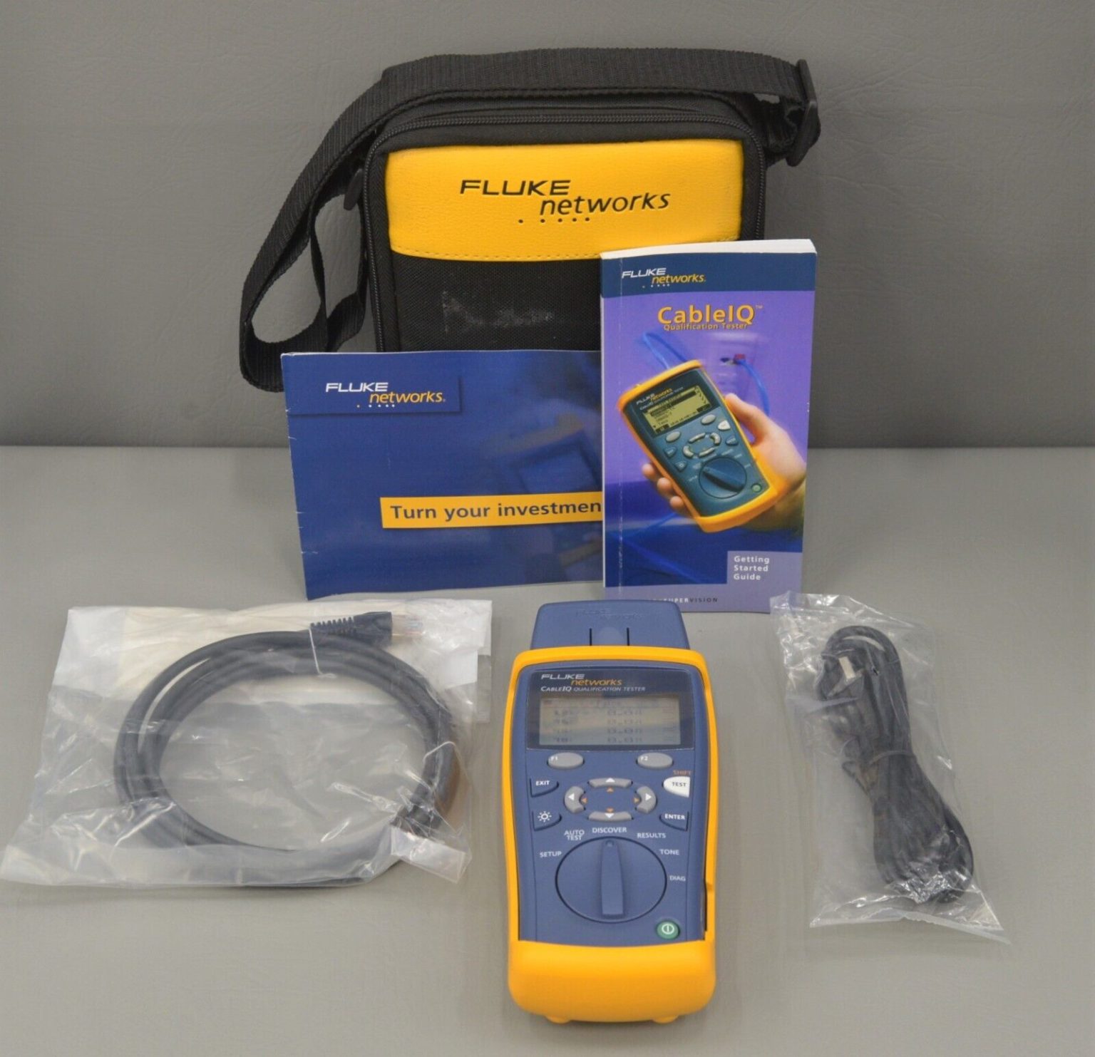 Fluke Networks CableIQ Cable Qualification Tester w/ Case – Rhino Trade LLC