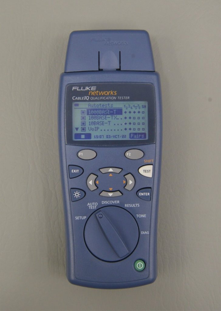 Fluke Networks CableIQ Cable Qualification Tester w/ Case – Rhino Trade LLC