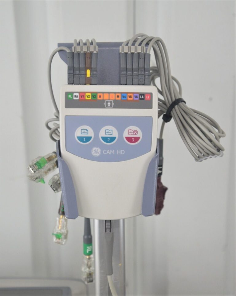 GE MAC 5500 Analysis System w CAM HD Acquisition Module Leads & Cart ...