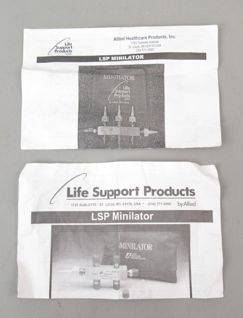Lot of 2 Allied Life Support Products 0804 Minilator L419 – Rhino Trade LLC