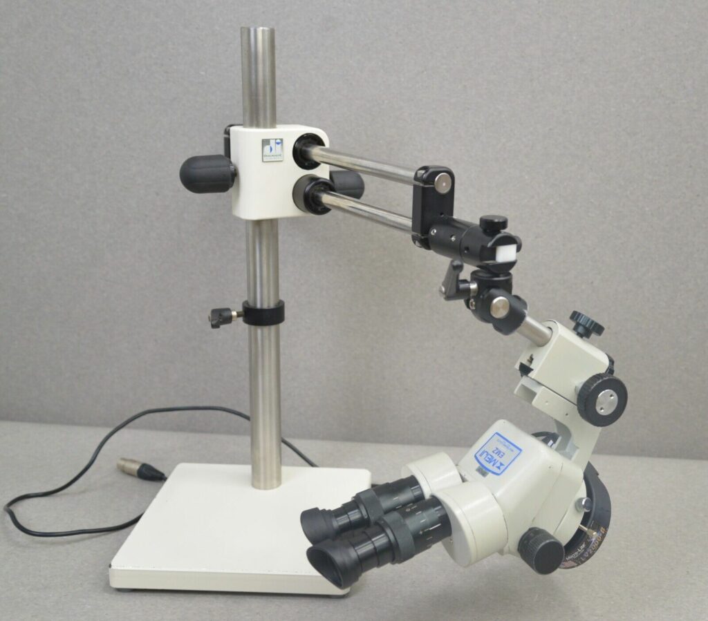 MEIJI TECHNO EMZ-5 Stereo Microscope on Diagnostic Instruments SMS6B w ...