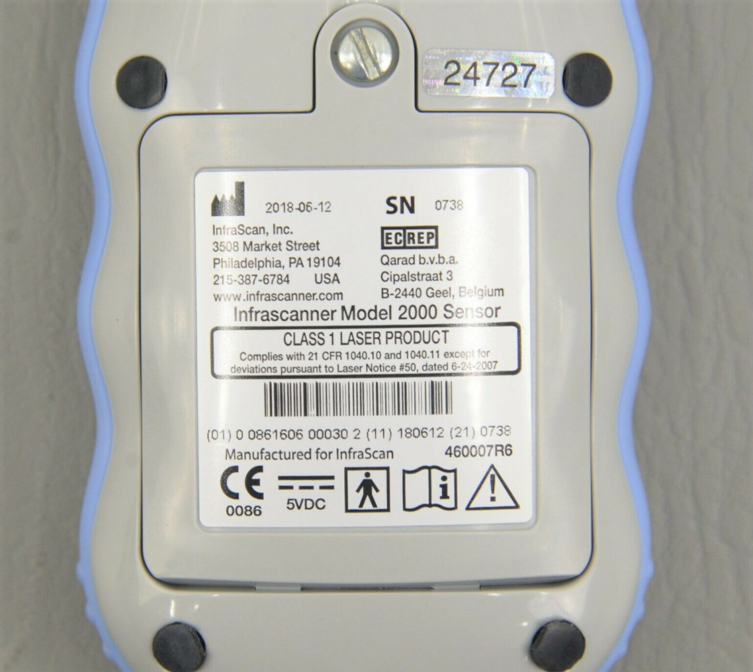 New InfraScan Infrascanner 2000 Handheld Hematoma Detector w/ Case ...