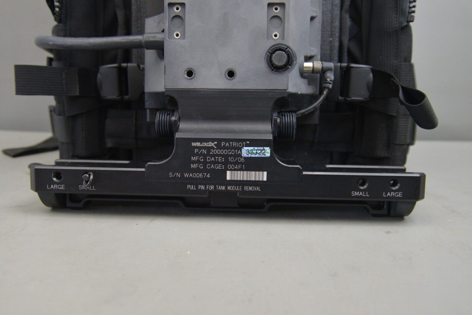 Wilcox Patriot 20000G01A Backpack System SCBA, PAPR Operator Service ...