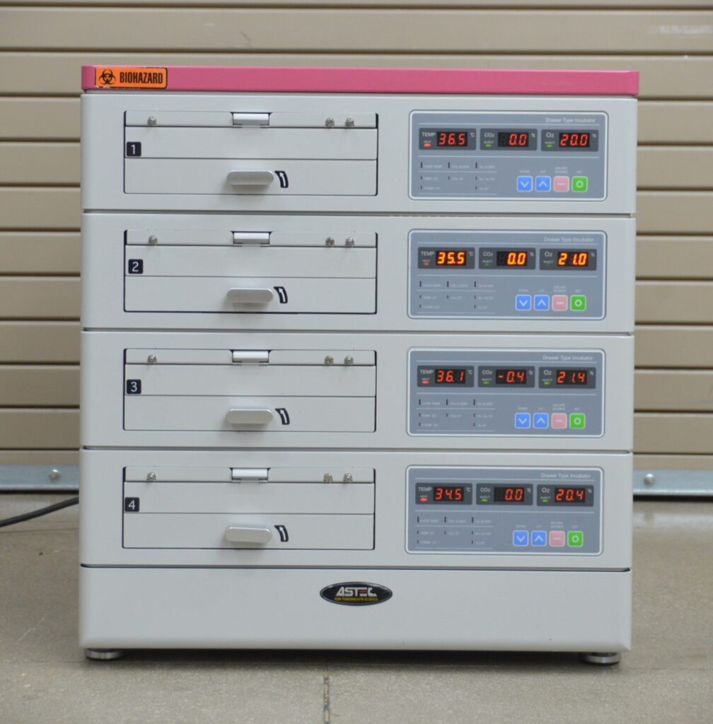 Astec AD-3100 Cube IVF 4 Chamber Multi-Drawer CO2 Incubator – Rhino ...