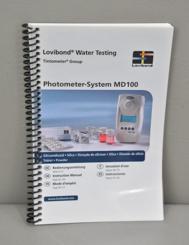 Lovibond MD 100 Water Testing Tintometer Group Photometer System ...