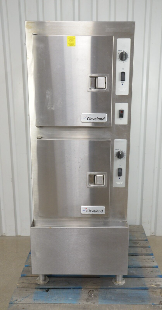 Cleveland SteamCraft Gemini 24CEA10 10 Pan Convection Steamer Floor ...