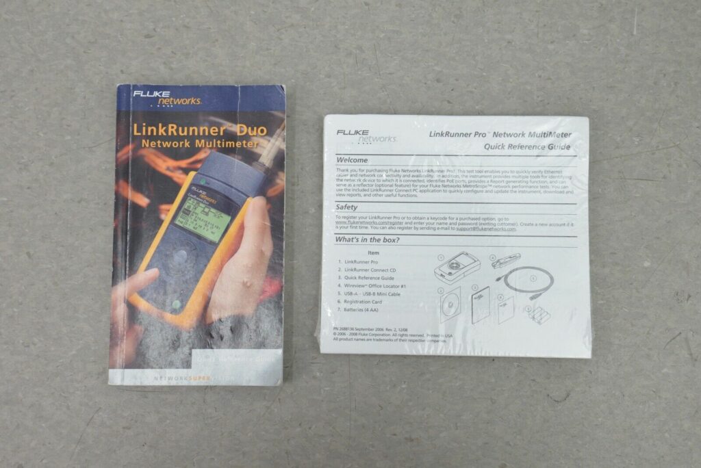 Fluke Networks LinkRunner Duo Copper Fiber Network Multimeter – Rhino ...