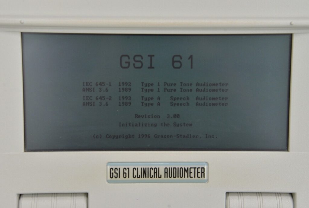 Grason Stadler GSI 61 Diagnostic Clinical Audiometer 2 Channel REF 1761 ...